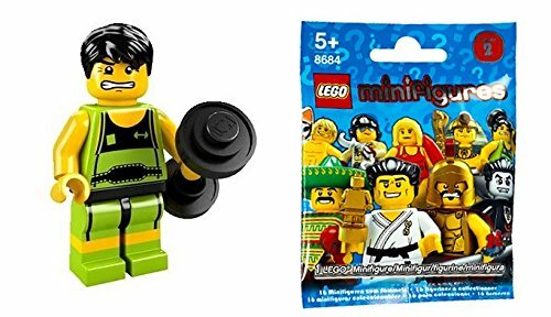 Lego Mini Figure Figure 2 Weightlifting Player Weight lifter 8684-10 | eBay
