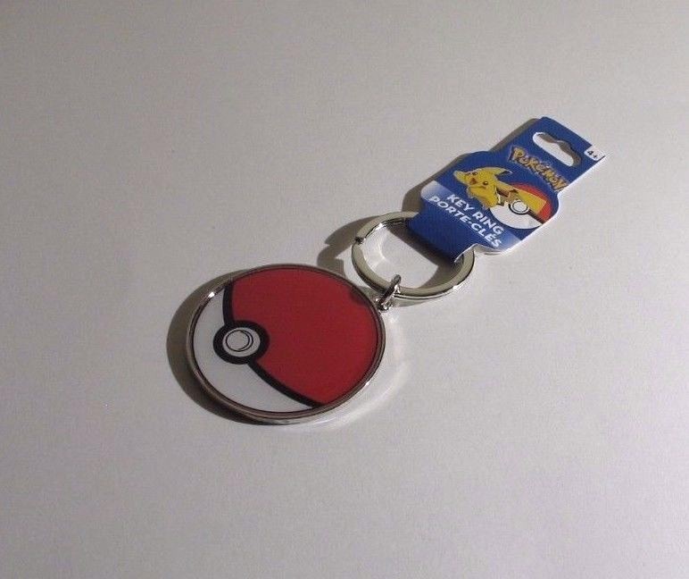 Pokemon Pokeball Metal Key Chain Nintendo Key Ring NEW | eBay