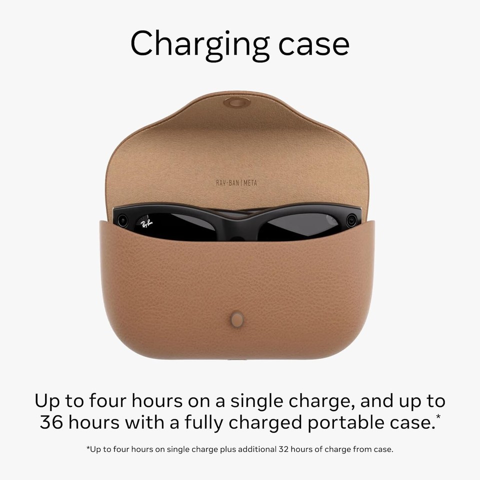 Ray-Ban Meta Wayfarer Smart Glasses Matte Black Polarized Gradient ...