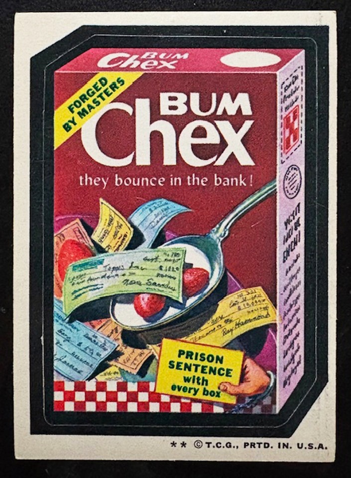 1973 Topps Wacky Packages Original Series 4 Stickers CHOOSE Bum Chex ...