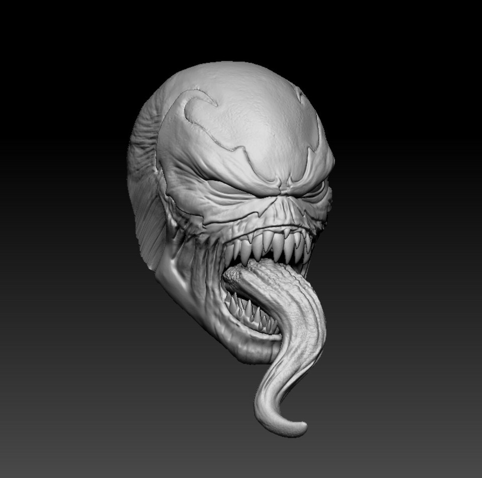 Venom Head Custom 3D Print Marvel Legends Monster Venom Head only ...