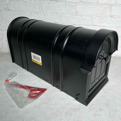 Postal PRO Manchester Black Steel and Aluminum Post Mount Mailbox, SEE ...