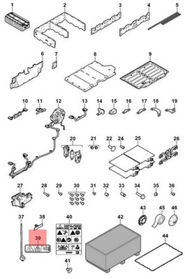 Genuine PORSCHE Warning Sign For Hybrid Vehicles Hybrid 5GE010001 | eBay