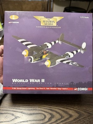 Corgi AA36602 Capt Herschels P38J Droop Snoot Lightning Diecast “EZE ...