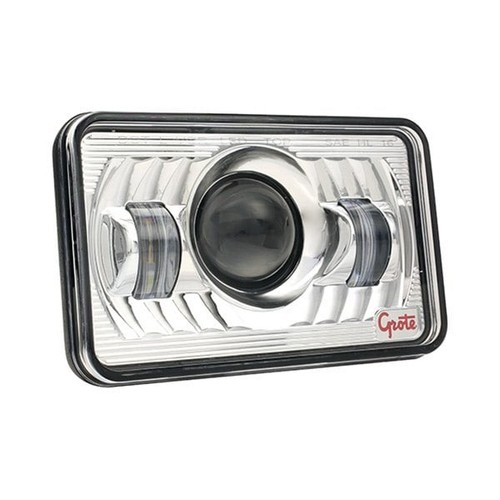For Chevy Camaro 82-92 Grote 4x6" Rectangular Chrome Projector LED ...