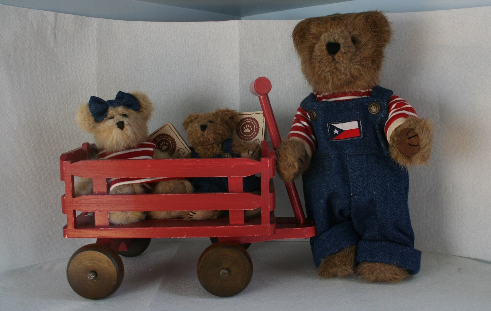 Boyds Bears Huck, Mandy, Zack and Wagon Set Style #919811 | eBay