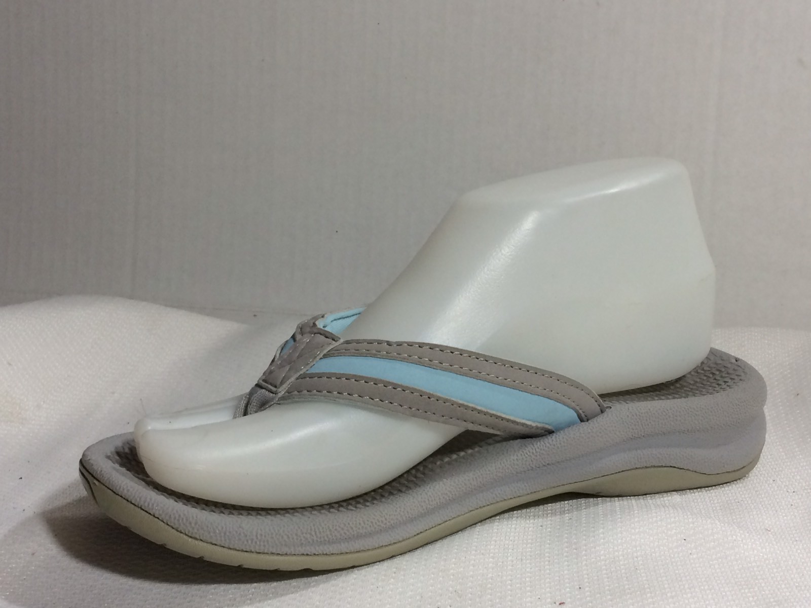 Eddie Bauer Flip Flops Thong Sandals Blue Gray Slides Womens 6 Med ...