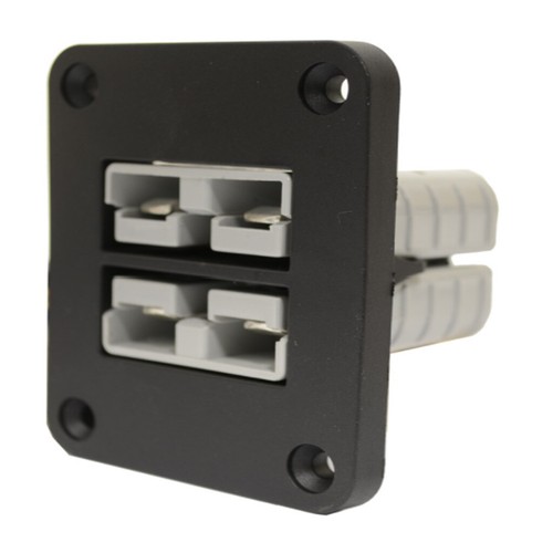 Dual 50a Anderson Connector Panel Mount with Plugs | eBay