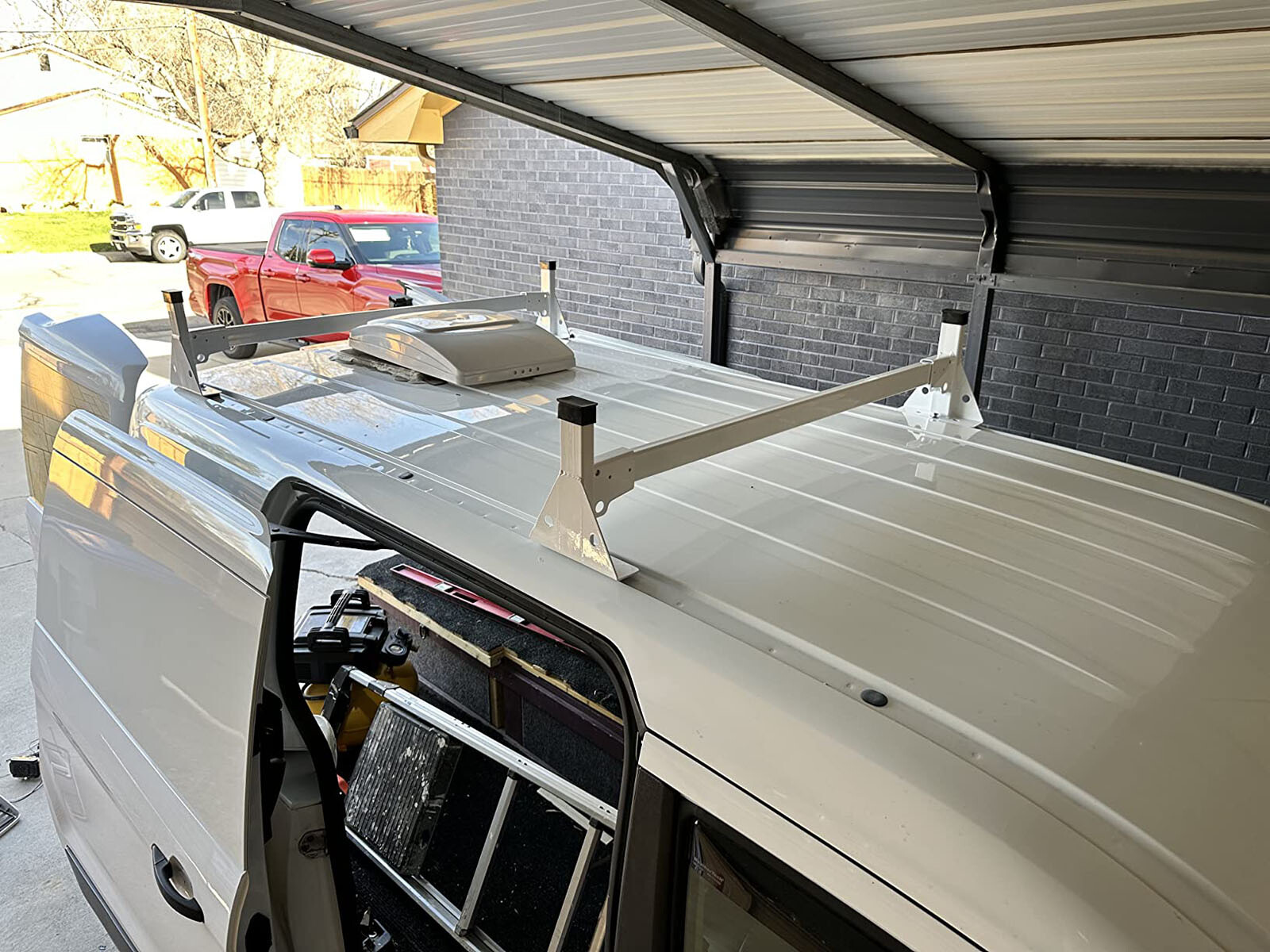 54" 4 Bar Cargo Van Ladder Roof Racks For 2015-2023 Ford Transit 150 ...