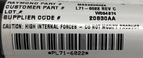 L71-6022 Genuine Paccar Strut Hood Assist OEM - New | eBay