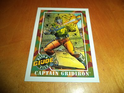 Captain Gridiron # 29 - GI Joe Series 1 Impel Hasbro 1991 Base Trading ...