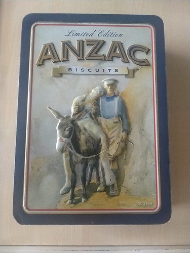 Anzac limited Biscuit Tin, Simpson and His Donkey | eBay