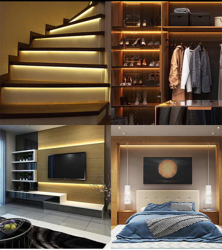 10M COB LED Strip Light Dimmable 312LED/M High Density 12V 24V Flexible ...