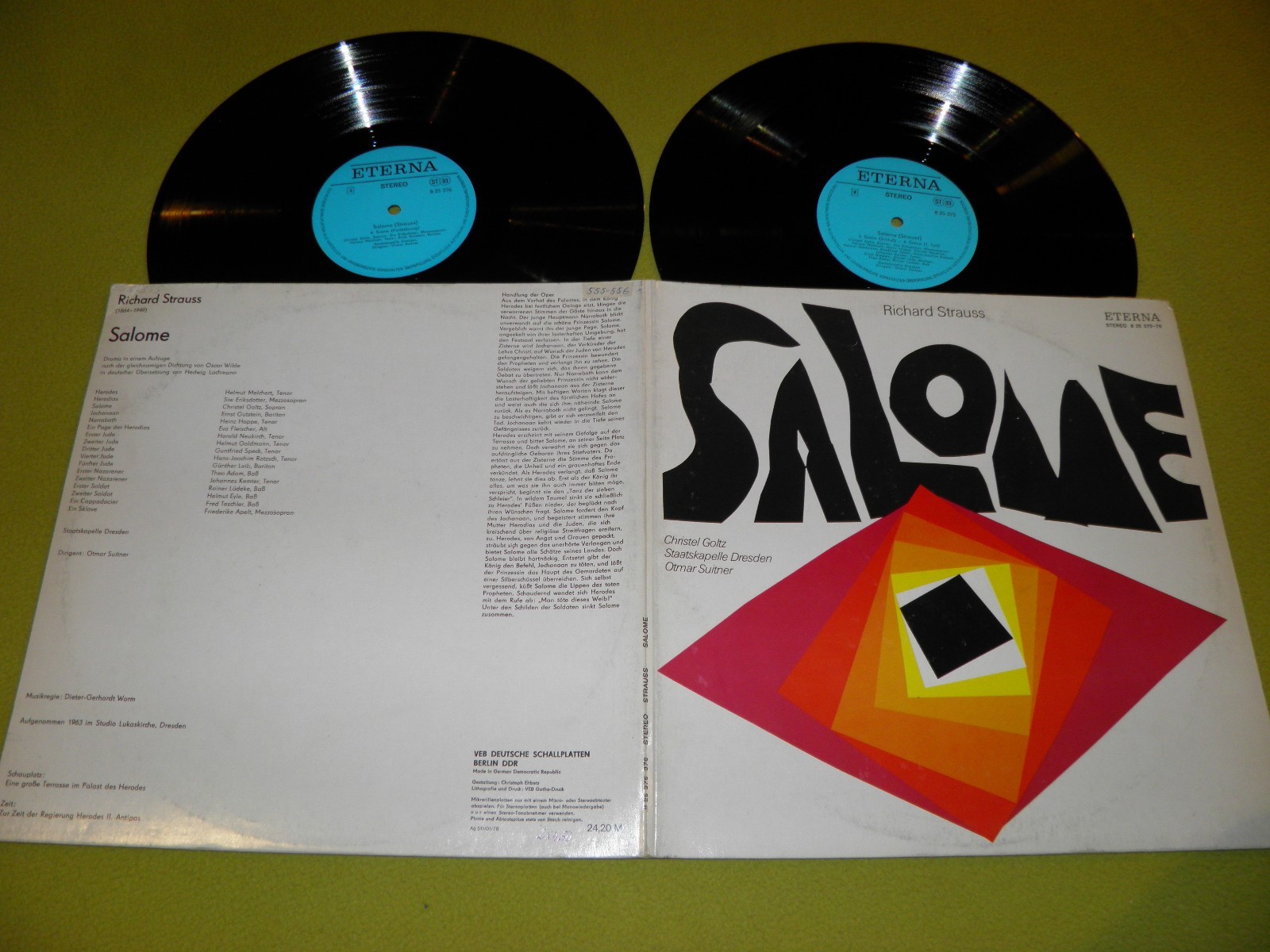 Strauss - Salome / Otmar Suitner / Goltz / Leib / German ETERNA STEREO 2xLP EX | eBay