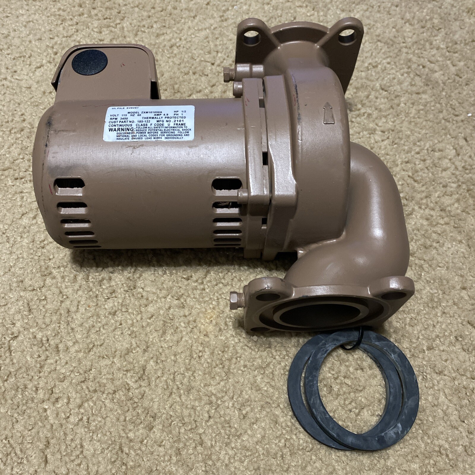 TACO # 2400-70S- STAINLESS STEEL PUMP 1/2 HP MOD # ZXM101050A for sale ...
