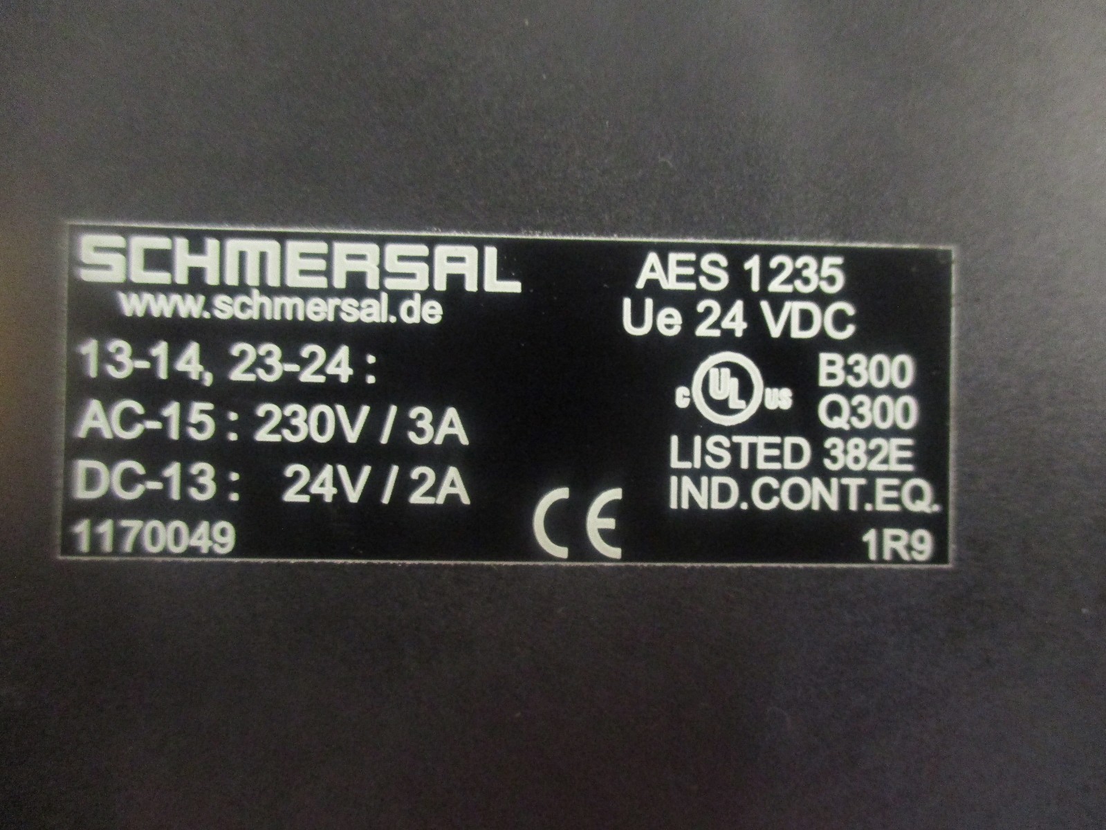 Schmersal Model: AES 1235 Safety Guard Relay Module.