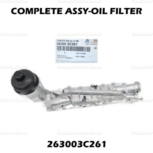 ⭐Genuine⭐ Oil Filter Complete Assy 263003C261 for Hyundai Veracruz ...