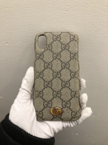 GUCCI Iphone X Iphone XS Case GG Supreme Used Monogram Web | eBay