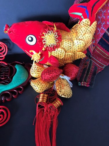 Chinese Good Luck Fish Wall Hangings X 2 …Chinese good luck charms | eBay