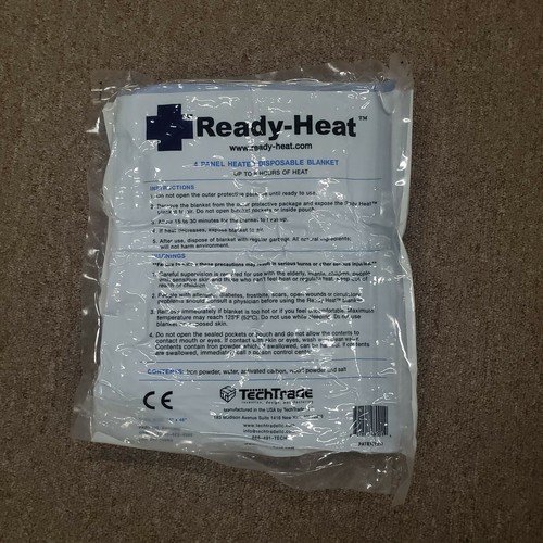Ready Heat 4 Panel Emergency Heated Blanket (8hrs Heat) 36" x 48 ...