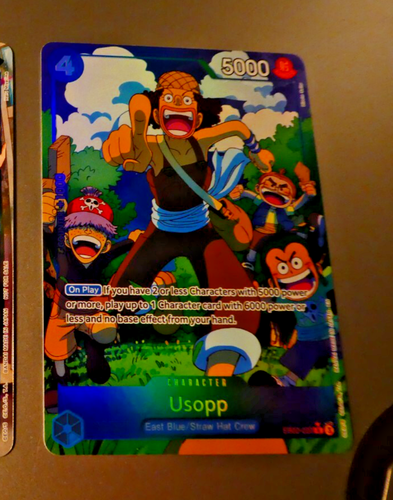 ONE PIECE ENGLISH CARD HOLO GAME CARTE Usopp Alt Art EB02-022 EN JCC MINT | eBay