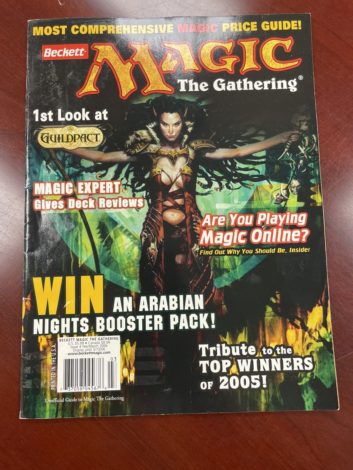 Beckett MAGIC THE GATHERING Price Guide Issue #4 Feb/March 2006 MTG ...