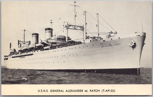 Military Sea Transportation Service Postcard U.S.N.S. GENERAL ALEXANDER ...