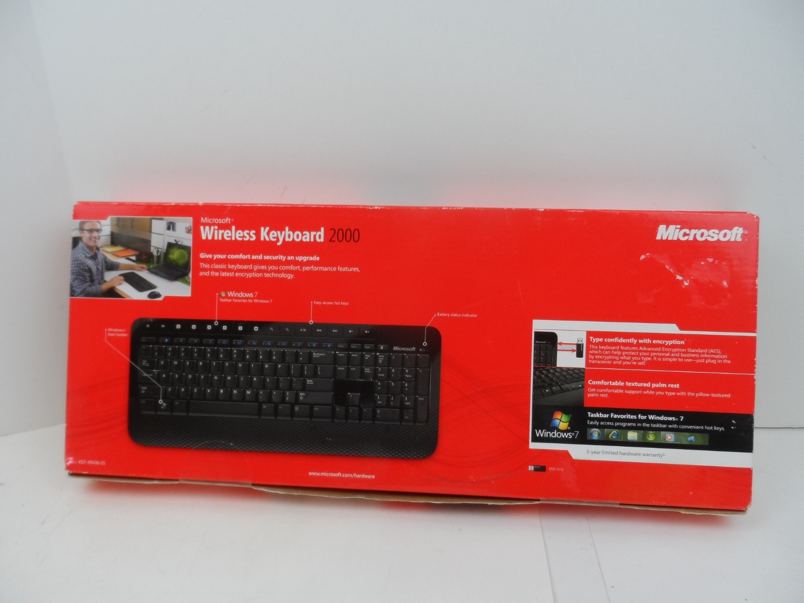 Microsoft Wireless Desktop Keyboard 2000 Black - NO Mouse - NEW | eBay