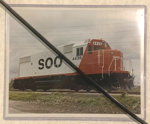 SOO 4436 Locomotive, EMD GP38-2, 8x10 Color Builders Photograph | eBay