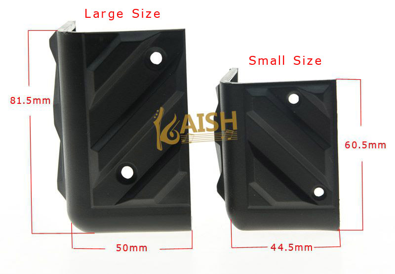 8pc Large Size Black Plastic Amp Speaker Corner PA Cabinets Amplifier ...