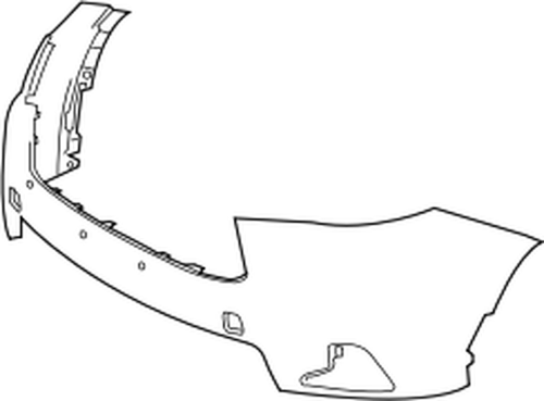 52119-0E925 Toyota Cover, front bumper 521190E925, New Genuine OEM Part ...