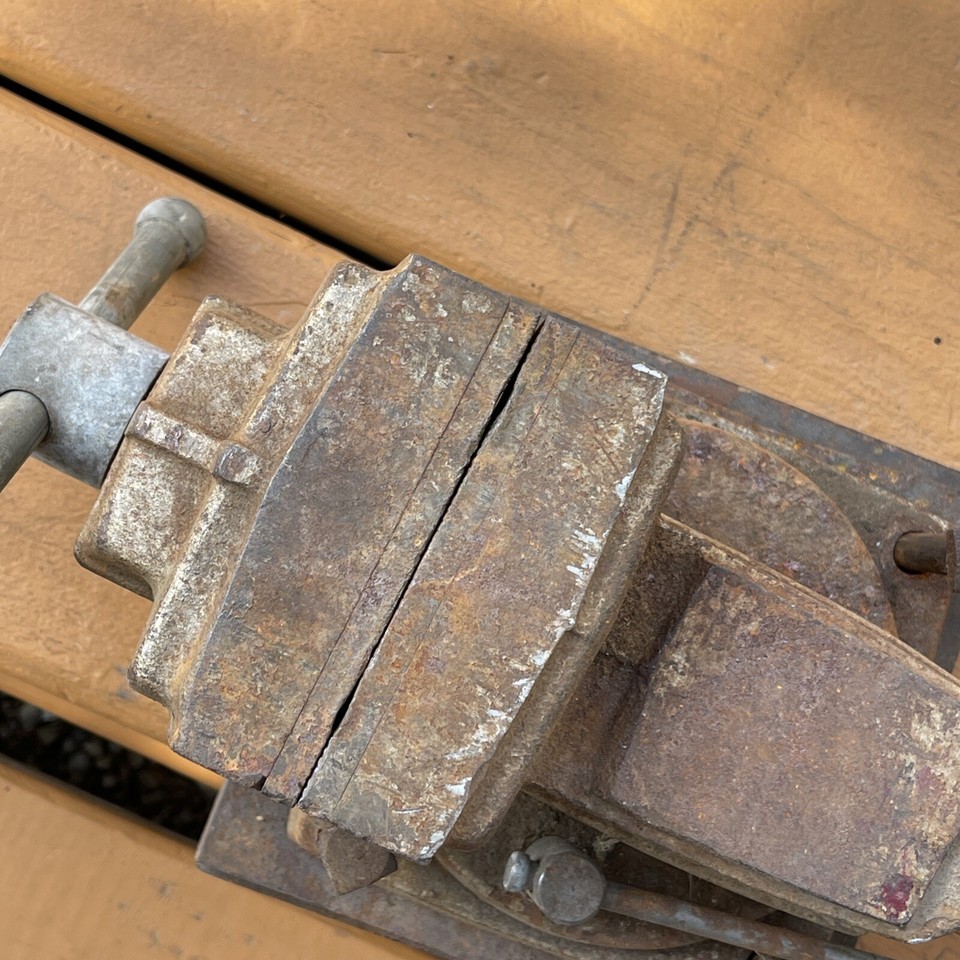 MONTGOMERY WARD POWR-KRAFT 4" Bench Vise ART DECO USA Model 84-5427 | eBay