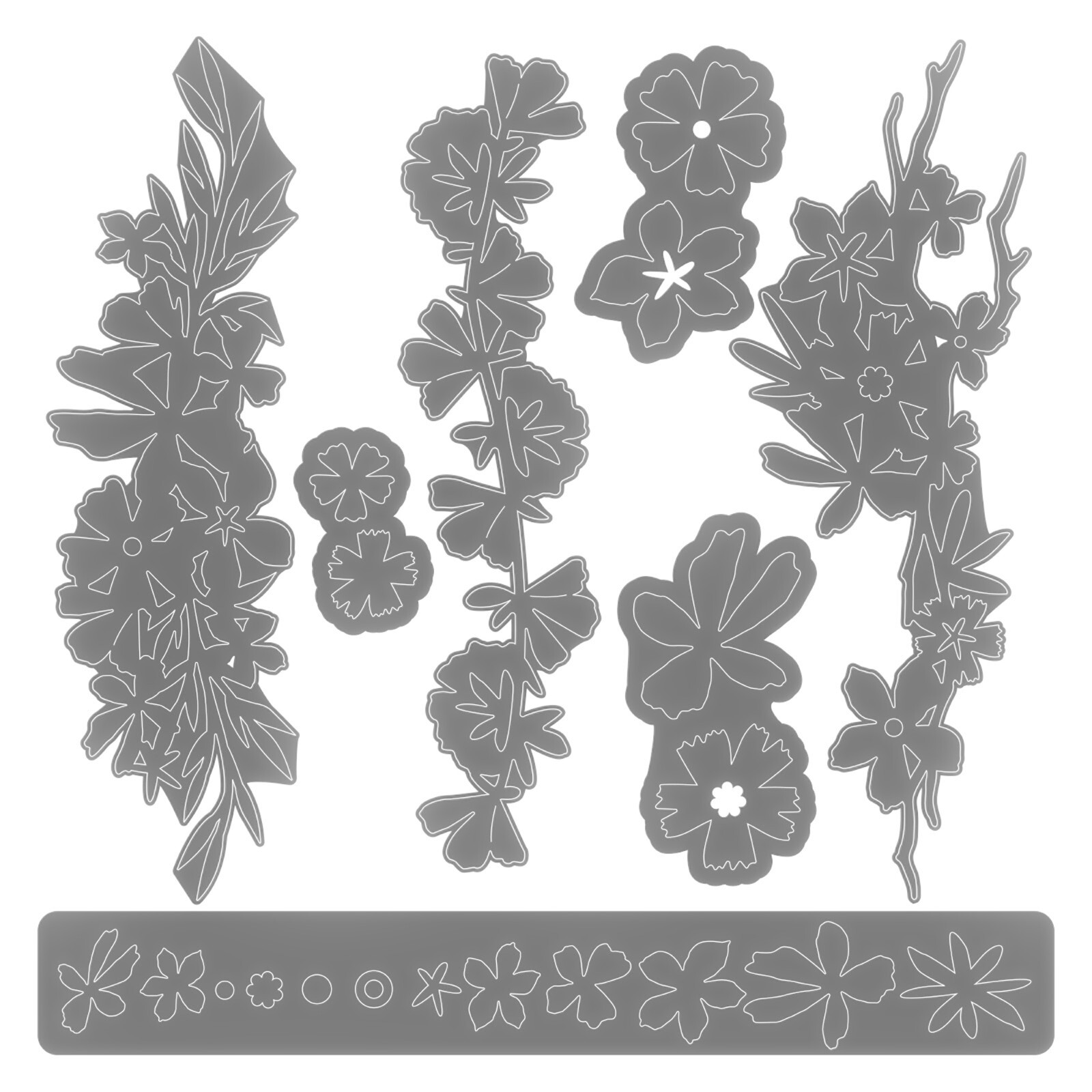 New Retired Sizzix Thinlits Woodland Borders #666251 7pc MSRP $19.99 Olivia Rose | eBay