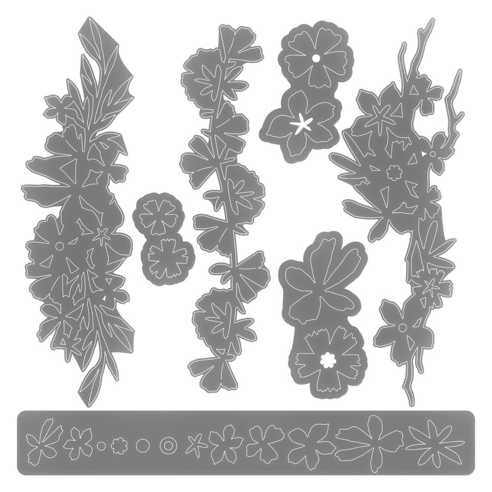 New Retired Sizzix Thinlits Woodland Borders #666251 7pc MSRP $19.99 Olivia Rose | eBay