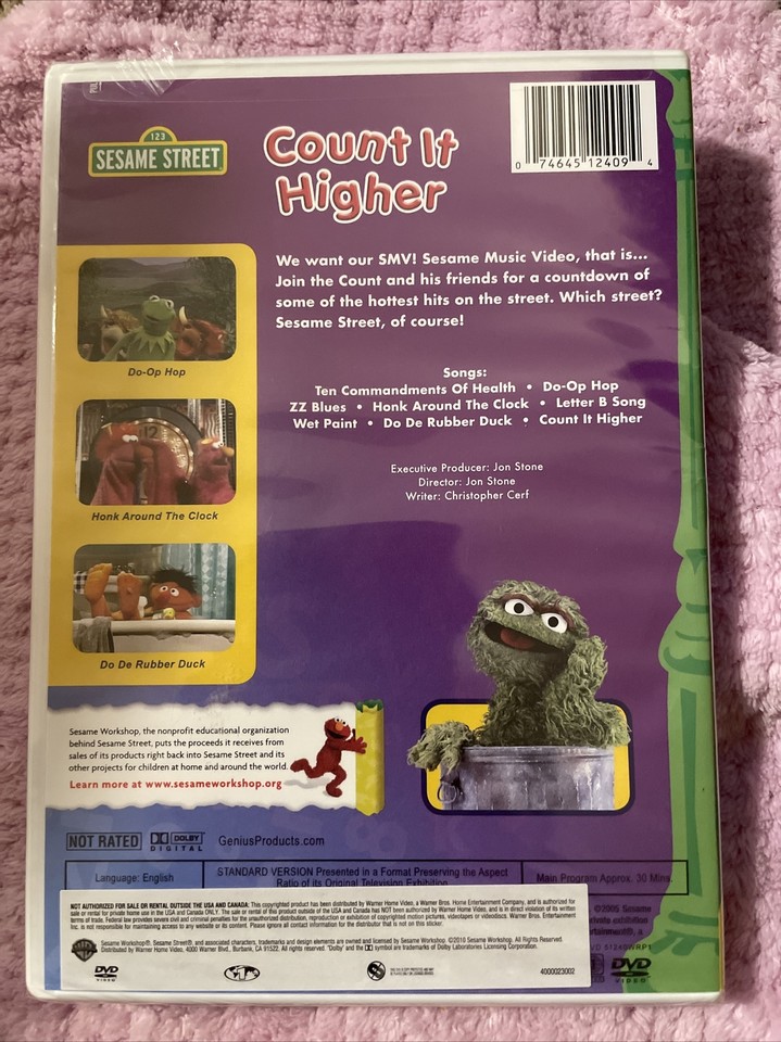 Sesame Street - Count It Higher: Great Music Videos (DVD, 2005) Sealed ...