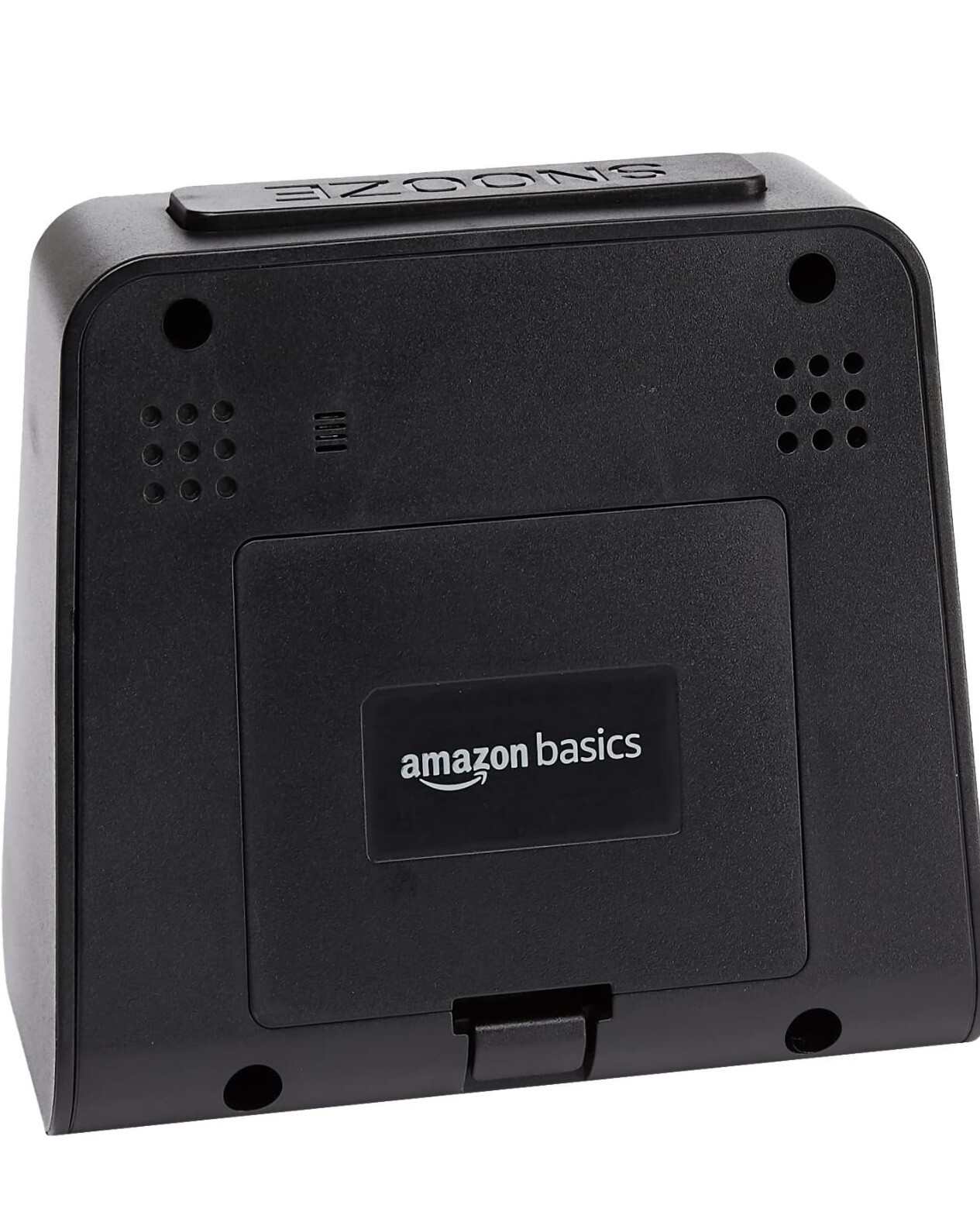 Amazon Basics Tabletop Digital Alarm Clock With Light Temp & Date ...