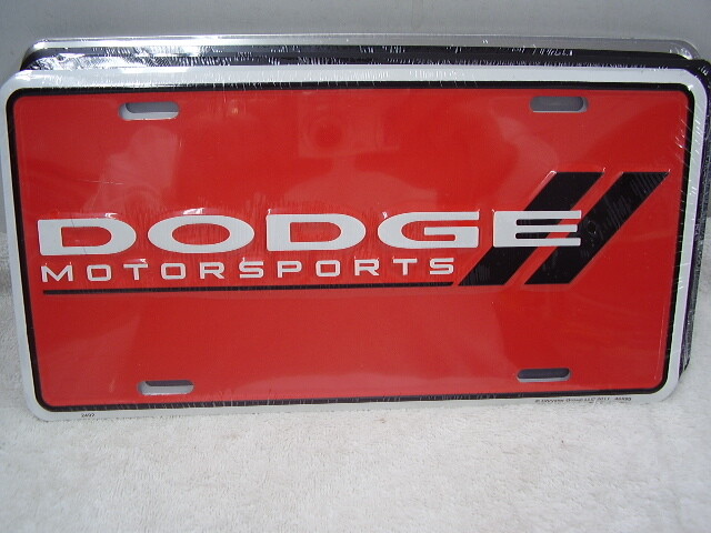 DODGE MOTORSPORTS NEW TWO LINE LOGO NICE LICENSE PLATE | eBay