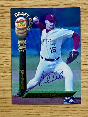 1994 AUTHENTIC SIGNATURE ROOKIES AUTO CARL DALE 3566/7750 #46 | eBay