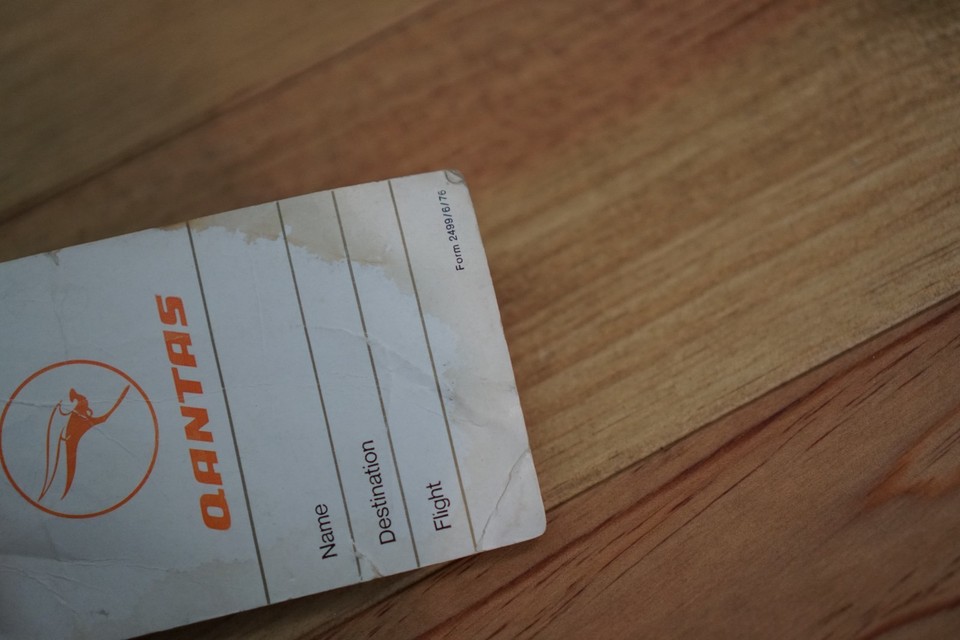 Vintage Airline Luggage Tags British Airways Qantas Boac | eBay UK