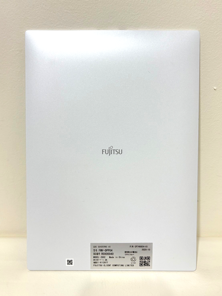 Fujitsu Quaderno FMV-DPP04 Digital Paper Tablet White A5 size From ...