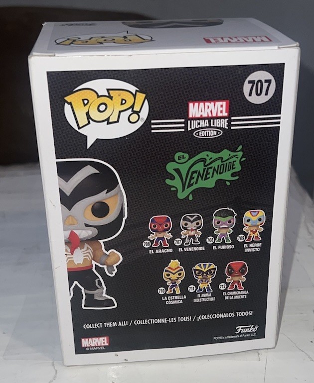 Funko Pop #707 El Venenoide Marvel Venom New Lucha Libre Vinyl Figure ...