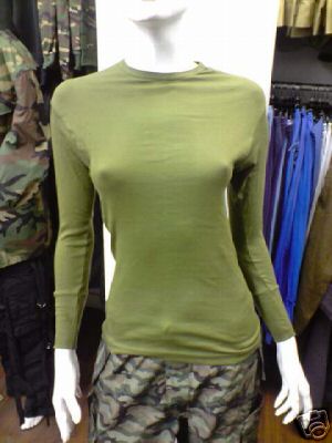 Genuine British Army Green Long Sleeve Cold Weather Top X-Small Very ...