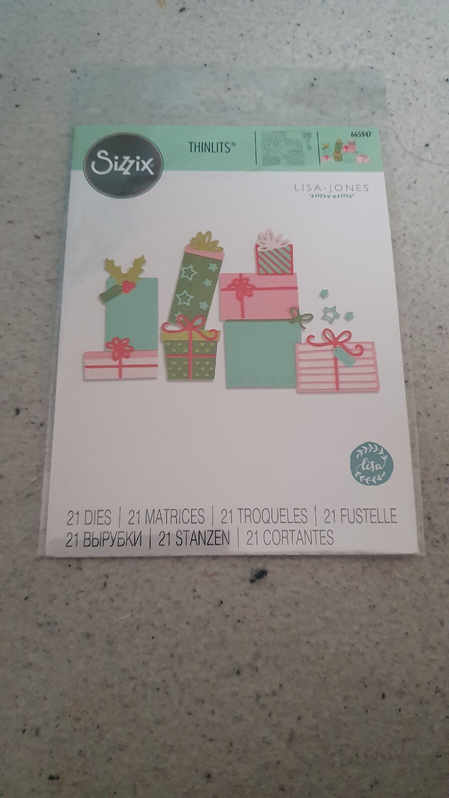 Sizzix Thinlits 21 Die Set - Festive Gifts 665947 By Lisa Jones for sale online | eBay