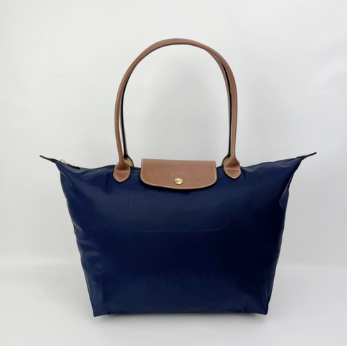Longchamp Tote-Blue handbag Large L | eBay