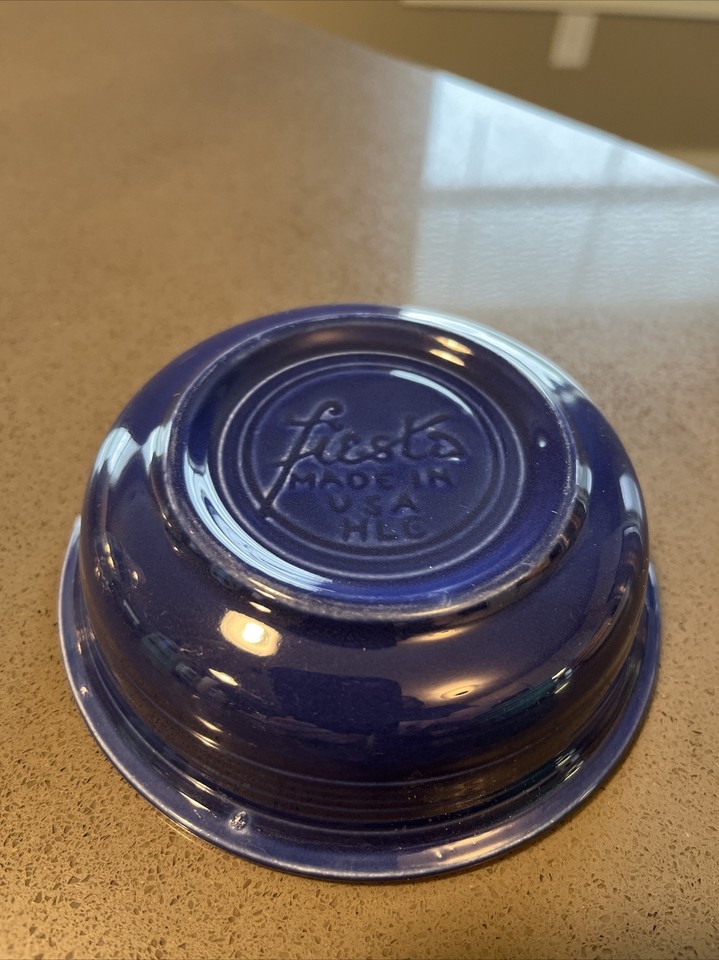 Vintage Fiestaware Cobalt Blue 4 3/4” Fruit Bowl Fiesta HLC WV USA 1936 ...