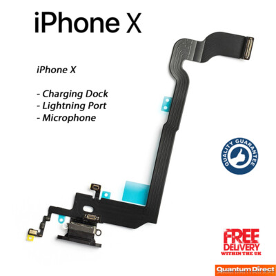 iPhone X iPhone 10 Charging Dock Port Microphone Replacement - Original ...