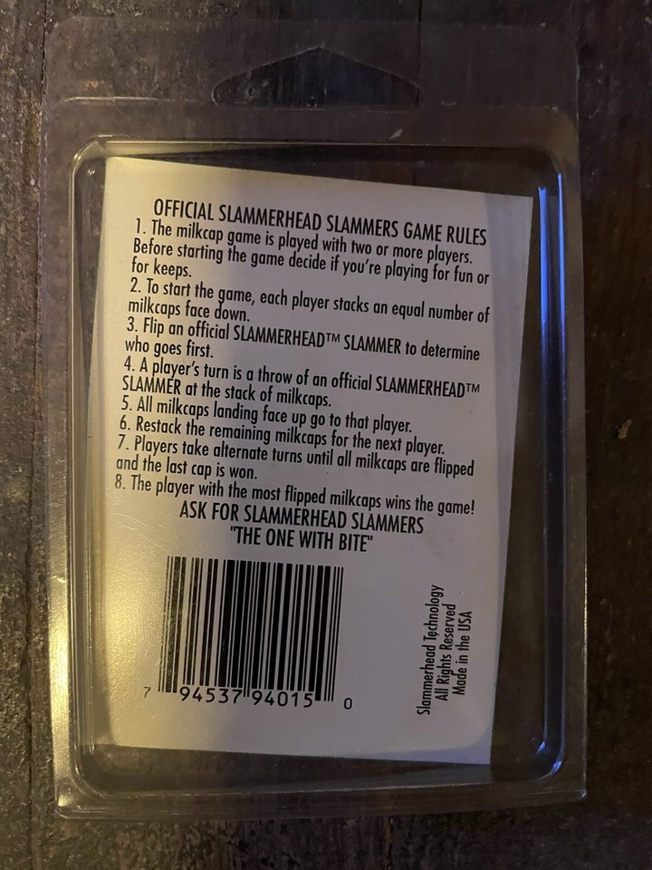 slamtek slammerhead Pogs vintage sealed pack pog milk caps | eBay
