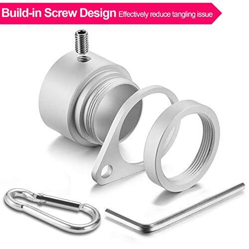 1" Flag Pole Rings, 2 Pcs Anti Wrap Flag Pole Clips Swivels, 1 Inch ...