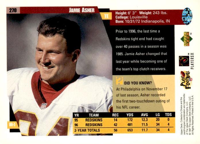 1997 Collector's Choice #270 Jamie Asher | eBay