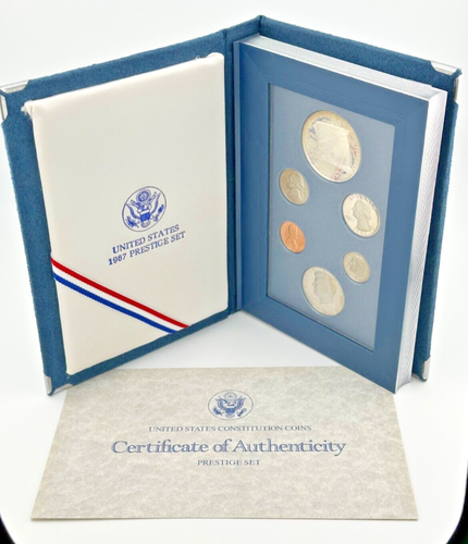 1987 PRESTIGE Proof Set. U.S. Mint Made Complete & Original With Box ...